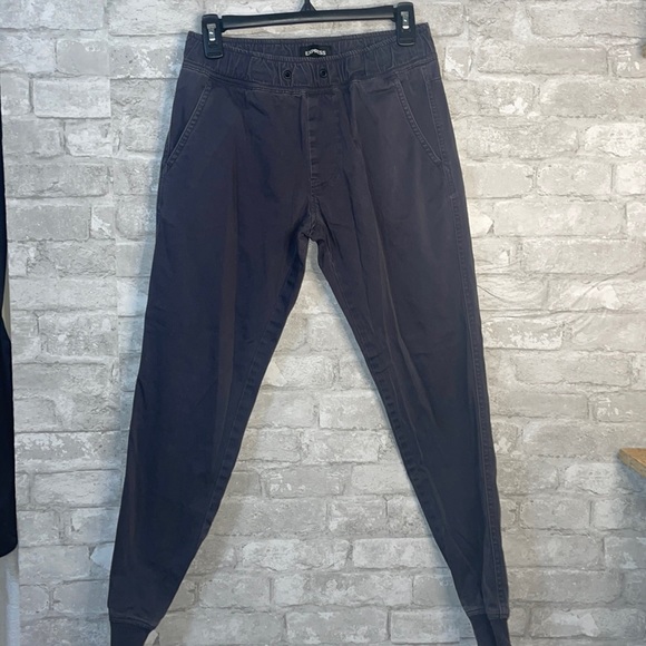 Express | Pants | Mens Pants Express Grey Elastic Pants | Poshmark